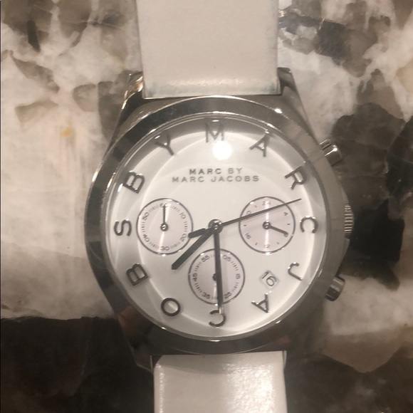 Marc By Marc Jacobs | Accessories | Marc By Marc Jacobs White Leather ...